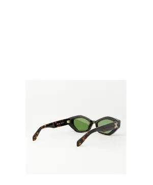 Off-White Full Rim Tortoiseshell Cat Eye Sunglasses