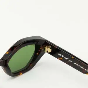Off-White Full Rim Tortoiseshell Cat Eye Sunglasses