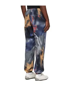 DIESEL® Nylon Pants With All-over Print