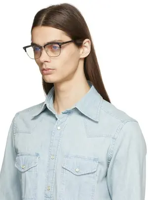 TOM FORD Square Flat Mirror Eyeglasses
