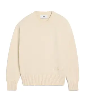 Ami Embroidered Logo Crewneck Jumper
