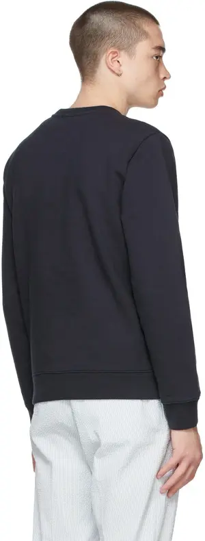 Maison Kitsuné Logo Round Neck Sweater