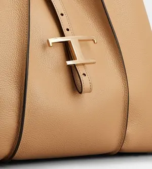 TOD'S Timeless Small Shopping Bag With Signature T Pendant