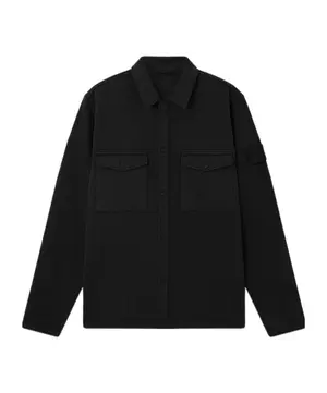 Stone Island Regular-fit Collared Sweatshirt With Chest Pockets