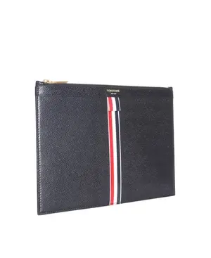 Thom Browne Vertical Intarsia Stripe Tablet Case