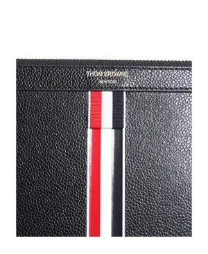 Thom Browne Vertical Intarsia Stripe Tablet Case