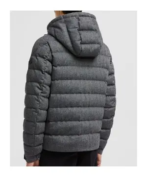 Moncler Arneb Short Down Jacket With Removable Hood - Black