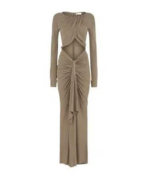 Christopher Esber Bateau Draped Dry Jersey Dress
