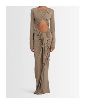 Christopher Esber Bateau Draped Dry Jersey Dress