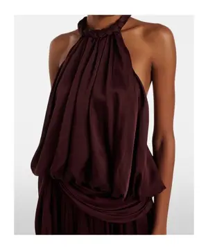 Zimmermann Luna Halterneck Silk Top