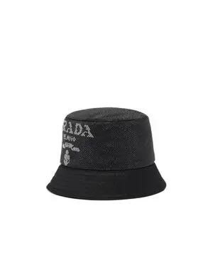 Prada Re-nylon Embellished Bucket Hat