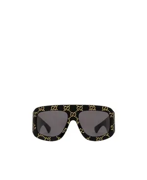 Gucci Shield Frame Sunglasses - Gray