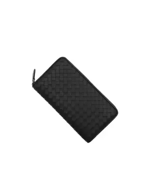 Bottega Veneta Zip Wallet - Black