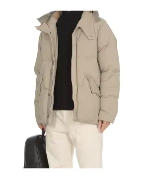 TEN C Hooded Long-sleeved Padded Jacket