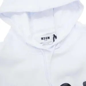 MSGM Logo Print Hooded Sweatshirt