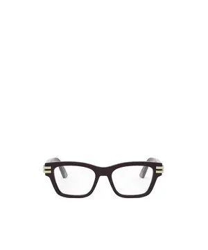 Dior Rectangle Full Rim Eyeglasses - Red