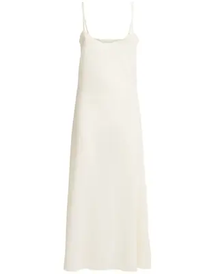 Fabiana Filippi Ribbed Maxi Dress With Strapless Slip