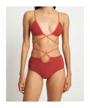 Christopher Esber Loop Tie High Rise Bikini Bottoms