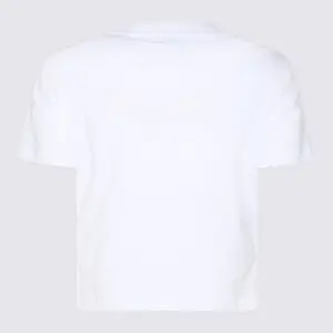 Miu Miu Embroidered Logo Jersey T-shirt