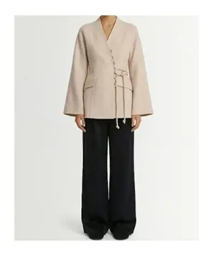 BY MALENE BIRGER Elastic Waistband Straight Leg Trousers