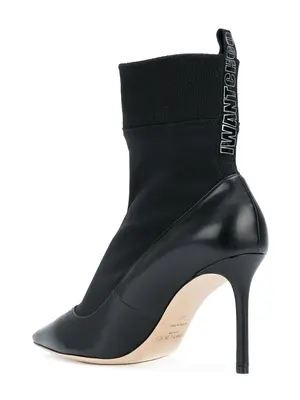 JIMMY CHOO Brandon 85 Logo Boots