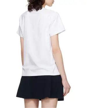 GANNI Logo Printed Crewneck T-shirt