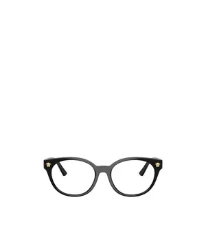 Versace Medusa Round-frame Eyeglasses - Black