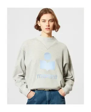 Isabel Marant Étoile Mobyli Mock Neck Sweatshirt With Logo