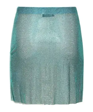 Giuseppe Di Morabito Embellished Net Mini Skirt - Green