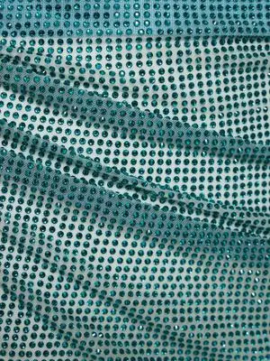Giuseppe Di Morabito Embellished Net Mini Skirt - Green