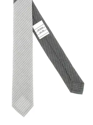 Thom Browne Tonal University Striped Neck Tie