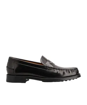 TOD'S Leather Loafers - Black