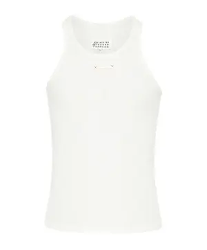 MAISON MARGIELA Margiela Label Tank Top - White