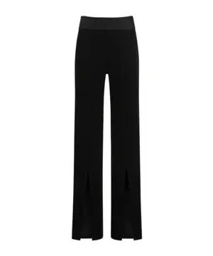 Simkhai High-waisted Wide Leg Pants With Front Slit