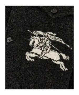 Burberry Knight Motif Long Sleeved Jacket