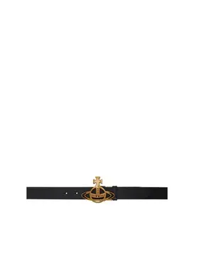 VIVIENNE WESTWOOD Orb Buckle Belt - Black