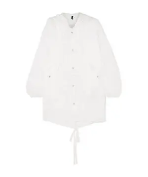 BEN TAVERNITI UNRAVEL PROJECT Semi-transparent Hooded Jacket