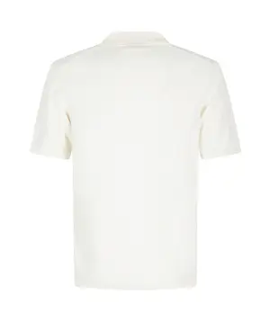 ROBERTO COLLINA Short-sleeved Polo Shirt - Ecru