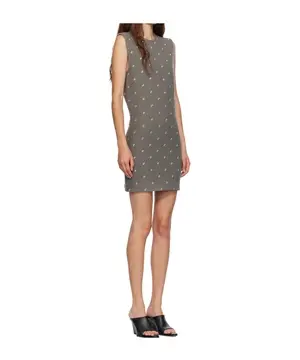 RIER Rierwalker Mini Dress With Embroidered Floral Detail