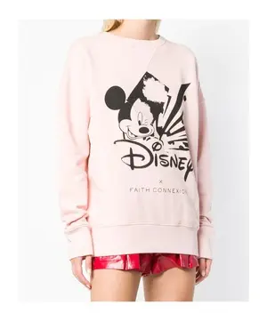 Faith Connexion X Disney Printed Round Neck Long Sleeve Sweater