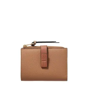 Loewe Compact Zip Wallet - Tan