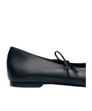 ALOHAS Square-toe Ballet Flats With Self-tie Bows
