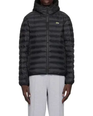 Lacoste Water-repellent Padded Hooded Jacket