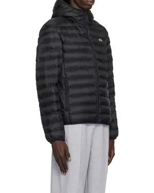 Lacoste Water-repellent Padded Hooded Jacket