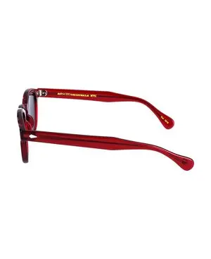 MOSCOT Lemtosh Oval Frame Sunglasses - Gray
