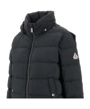 Pyrenex Long-sleeved Down Jacket With Detachable Hood - Black