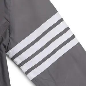 Thom Browne Zip-up Hooded Jacket With Signature Stripes