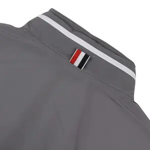 Thom Browne Zip-up Hooded Jacket With Signature Stripes