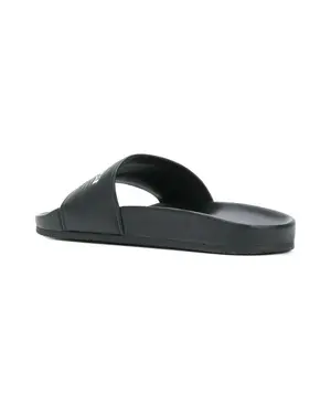 Balenciaga Logo Embossed Pull-on Sandals