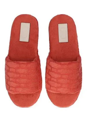 Agnona Stretch Cotton Terry Slippers